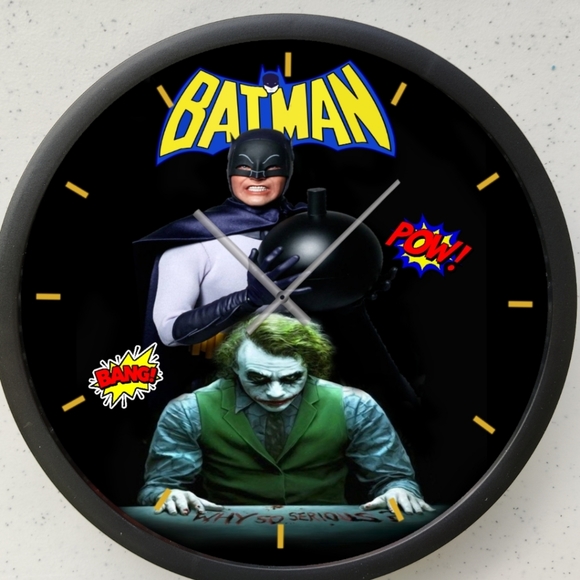 retro Batman | Wall Decor | Copy Retro Batman N Joker Clock | Poshmark